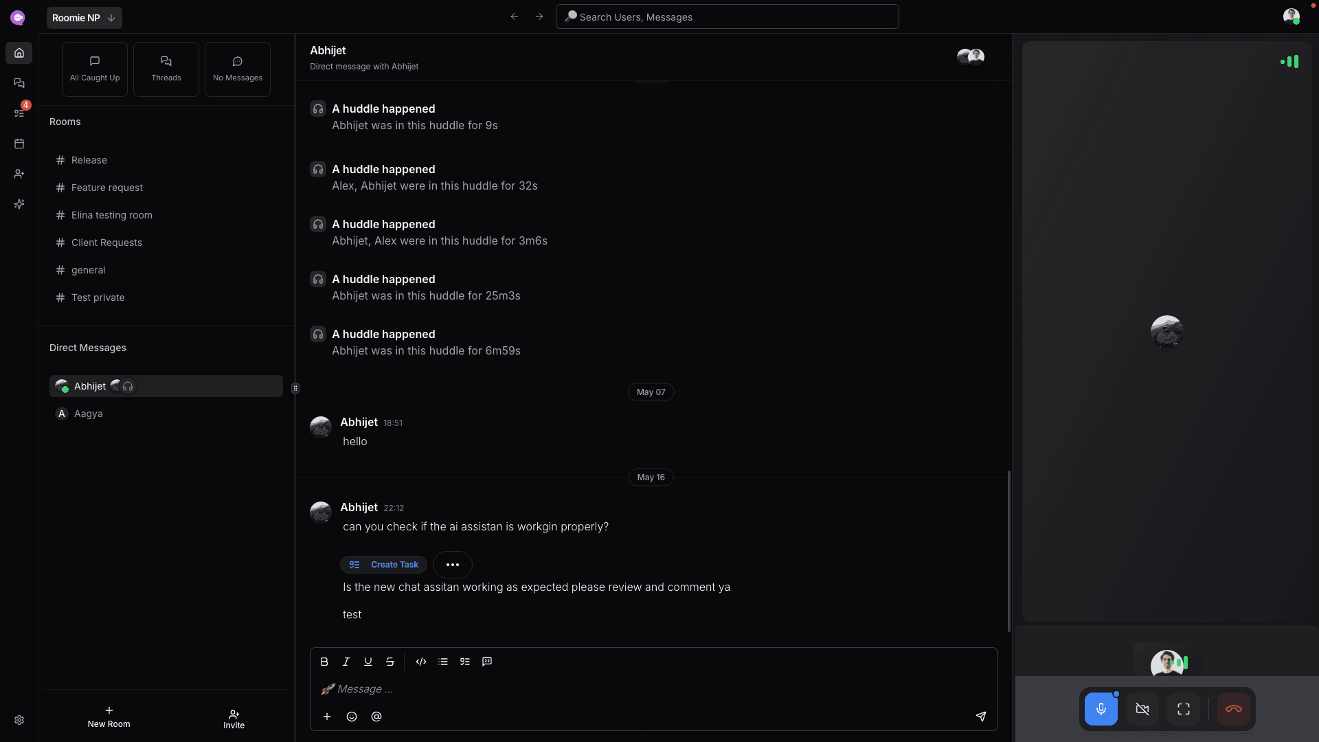 Roomie - AI-Powered Team Collaboration Platform